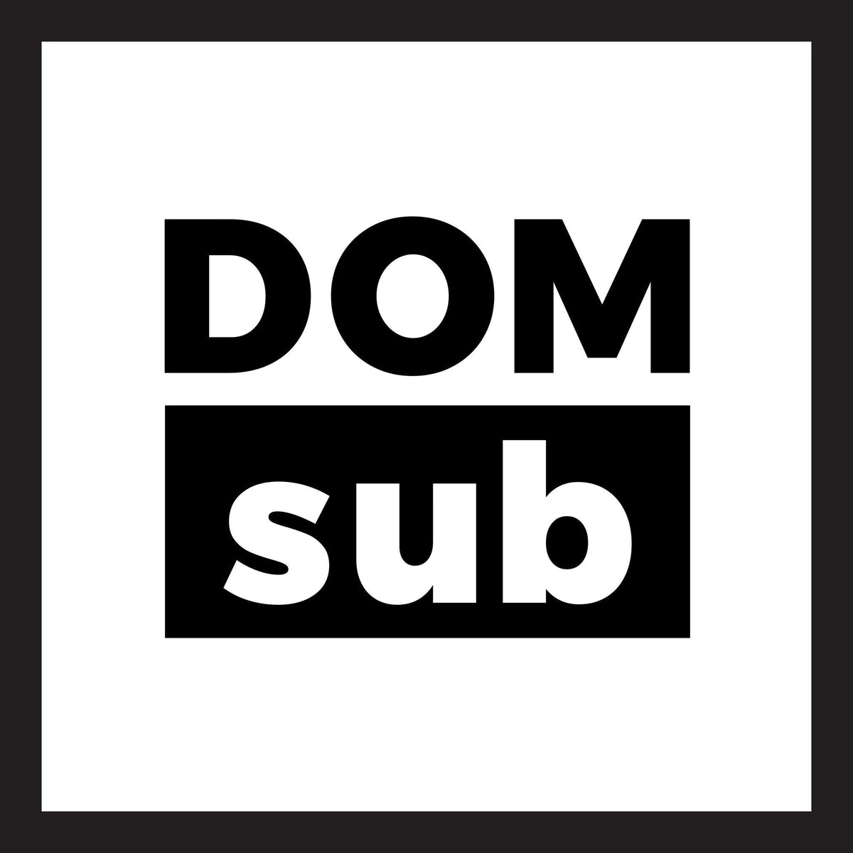 Dom sub Sticker